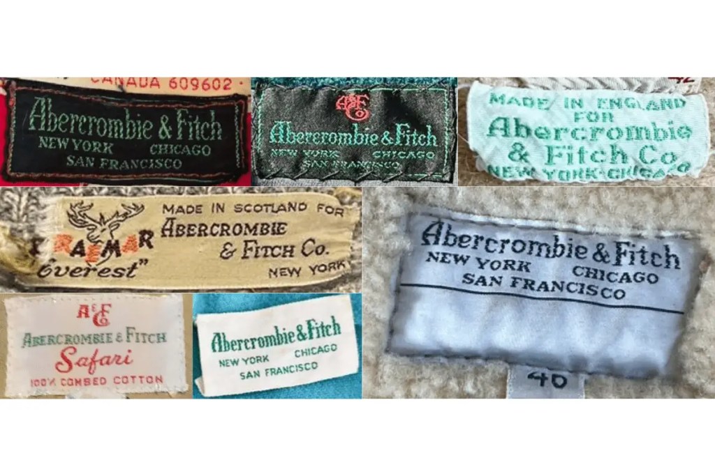 How to tell if Abercrombie & Fitch is vintage: Logos, Tags & Tips | Vintage Clothing Guides