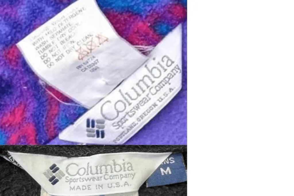 How to tell if Columbia Sportswear is vintage: Logos, Tags & Tips | VCG