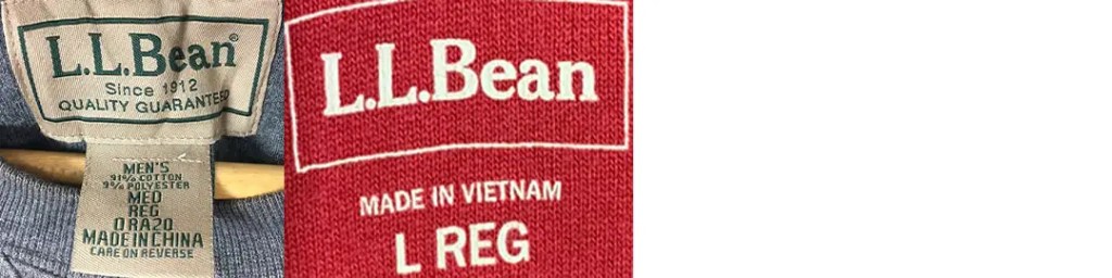 How to tell if LL Bean is vintage | Vintage Clothing Guides