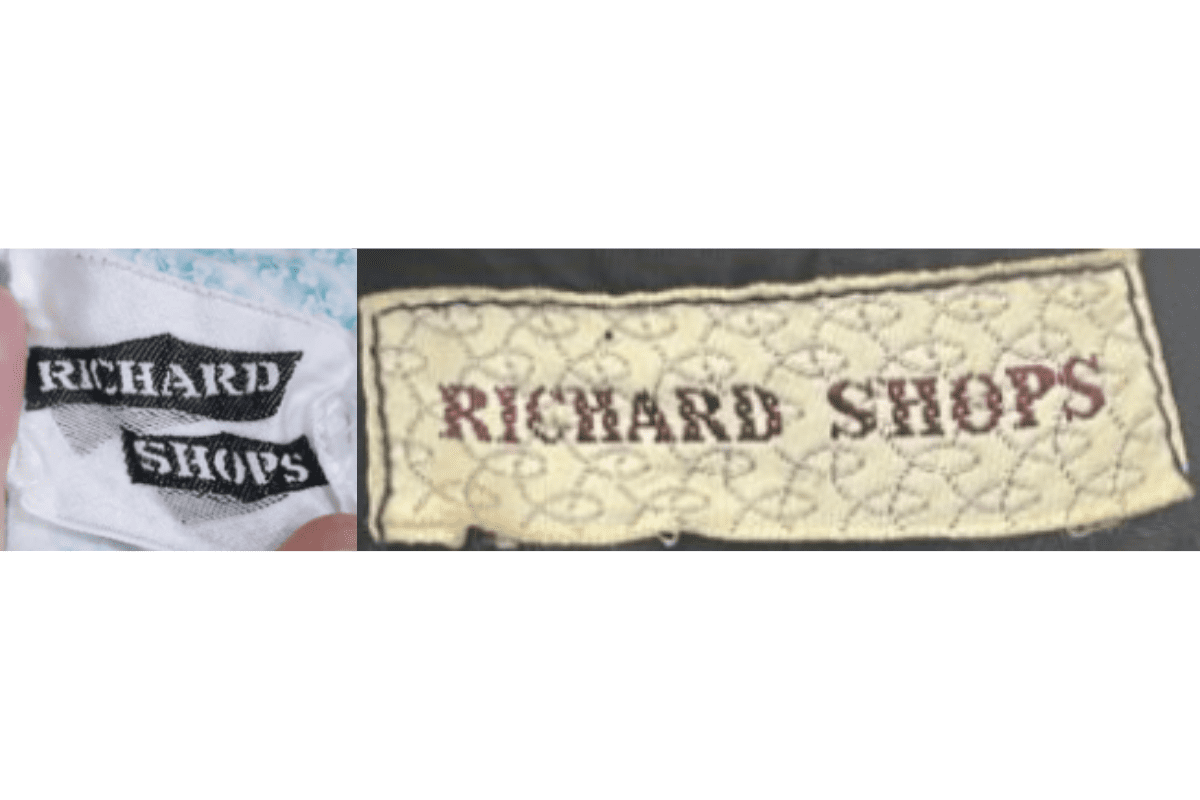 1950s Richard Shops tags – VCG
