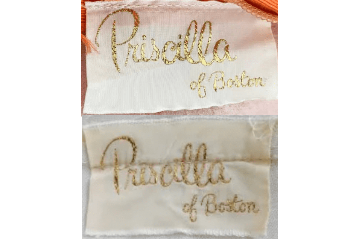 1960s Priscilla of Boston tags – VCG