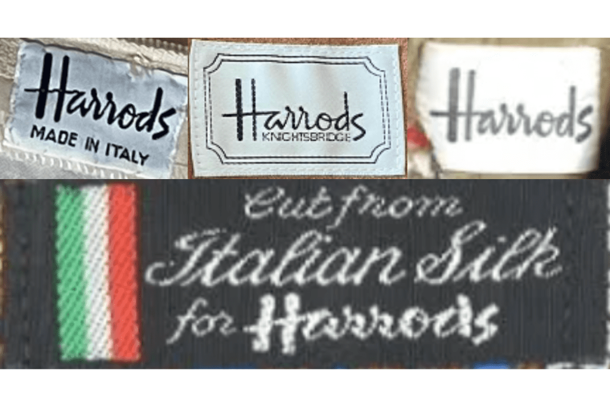 1970s Harrods tags – VCG