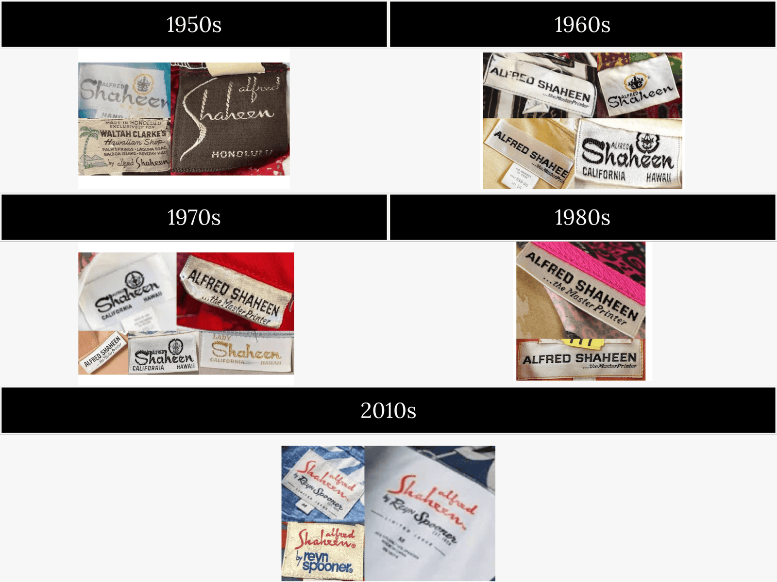 How to tell if Alfred Shaheen is vintage: Logos, Tags & Tips – VCG
