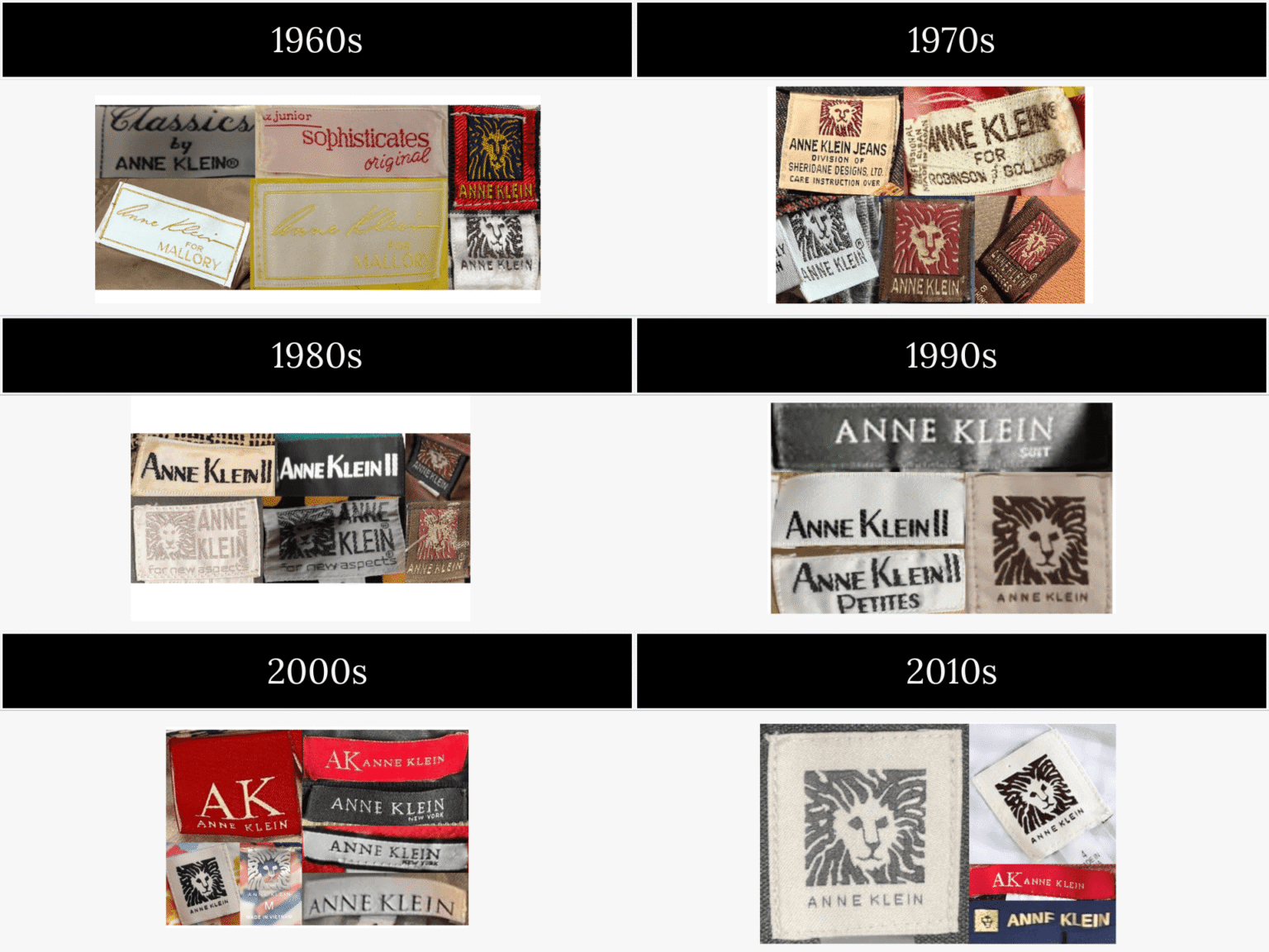 How to tell if Anne Klein is vintage: Logos, Tags & Tips – VCG