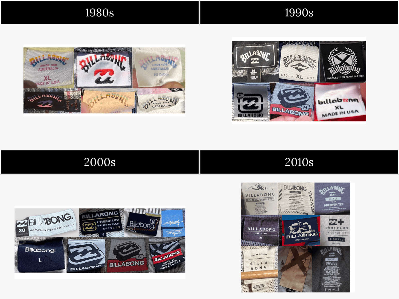 How to tell if Billabong is vintage: Logos, Tags & Tips – VCG