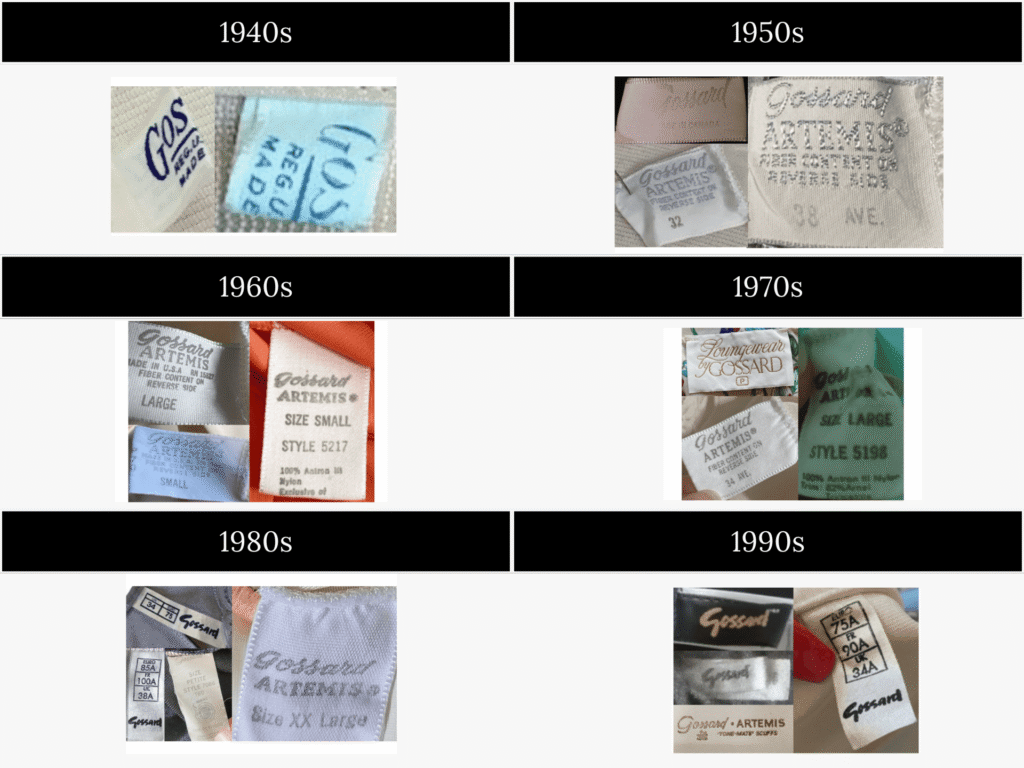 How to tell if Gossard is vintage: Logos, Tags & Tips – VCG