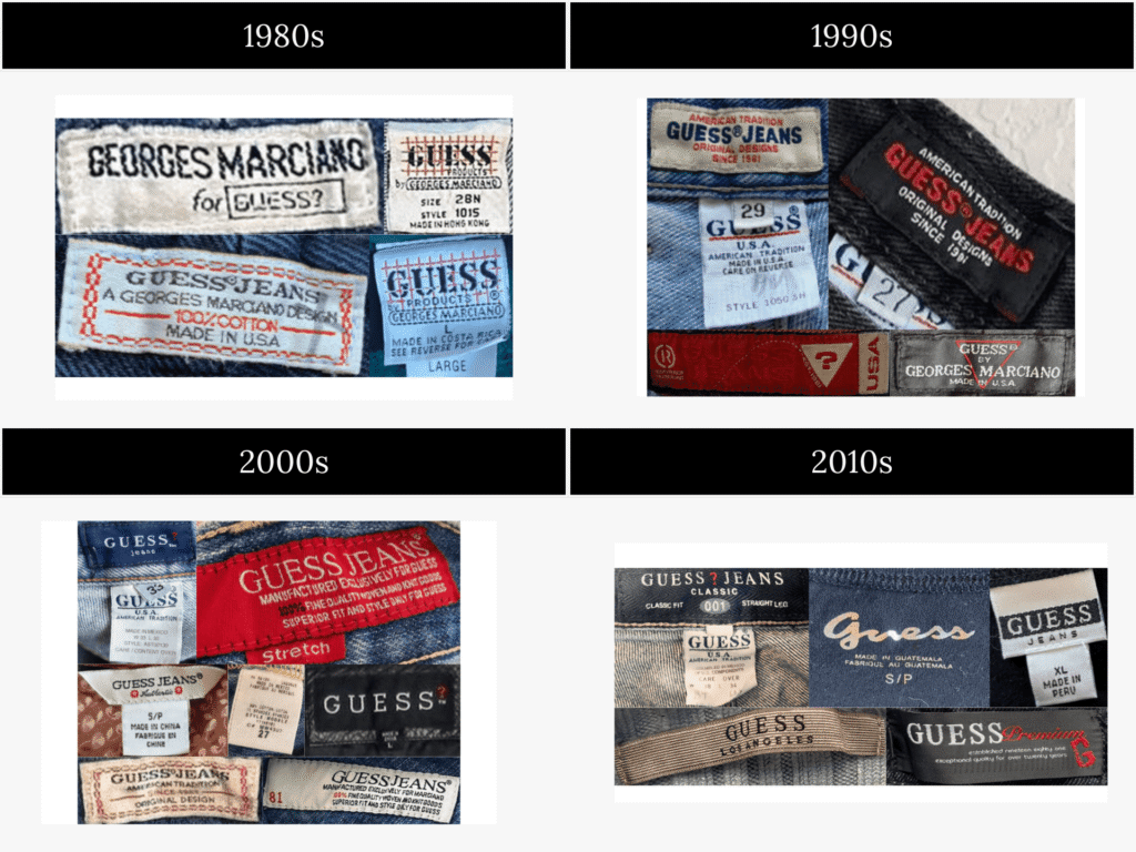 How to tell if Guess is vintage: Logos, Tags & Tips – VCG