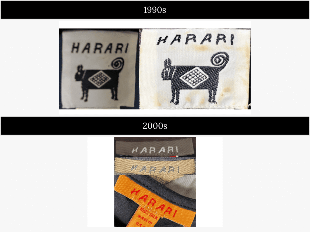 How to tell if Harari is vintage: Logos, Tags & Tips – VCG