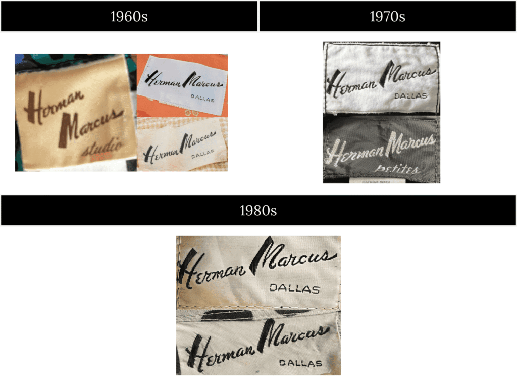 How to tell if Herman Marcus is vintage: Logos, Tags & Tips – VCG