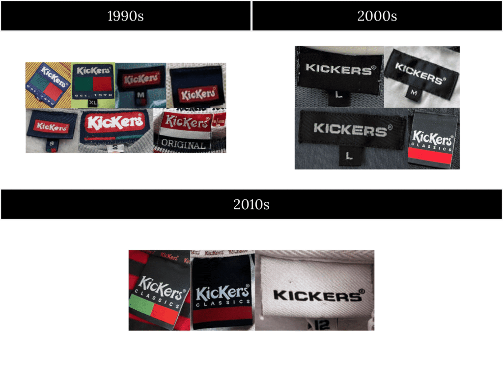 How to tell if Kickers is vintage: Logos, Tags & Tips – VCG