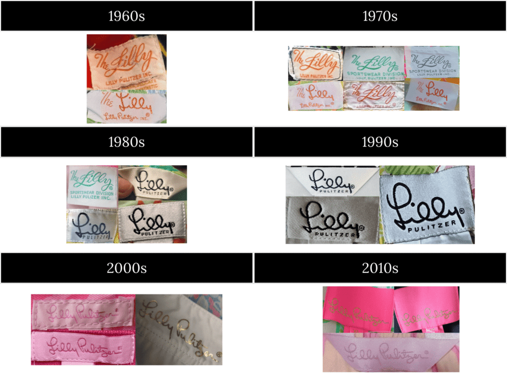 How to tell if Lilly Pulitzer is vintage: Logos, Tags & Tips – VCG