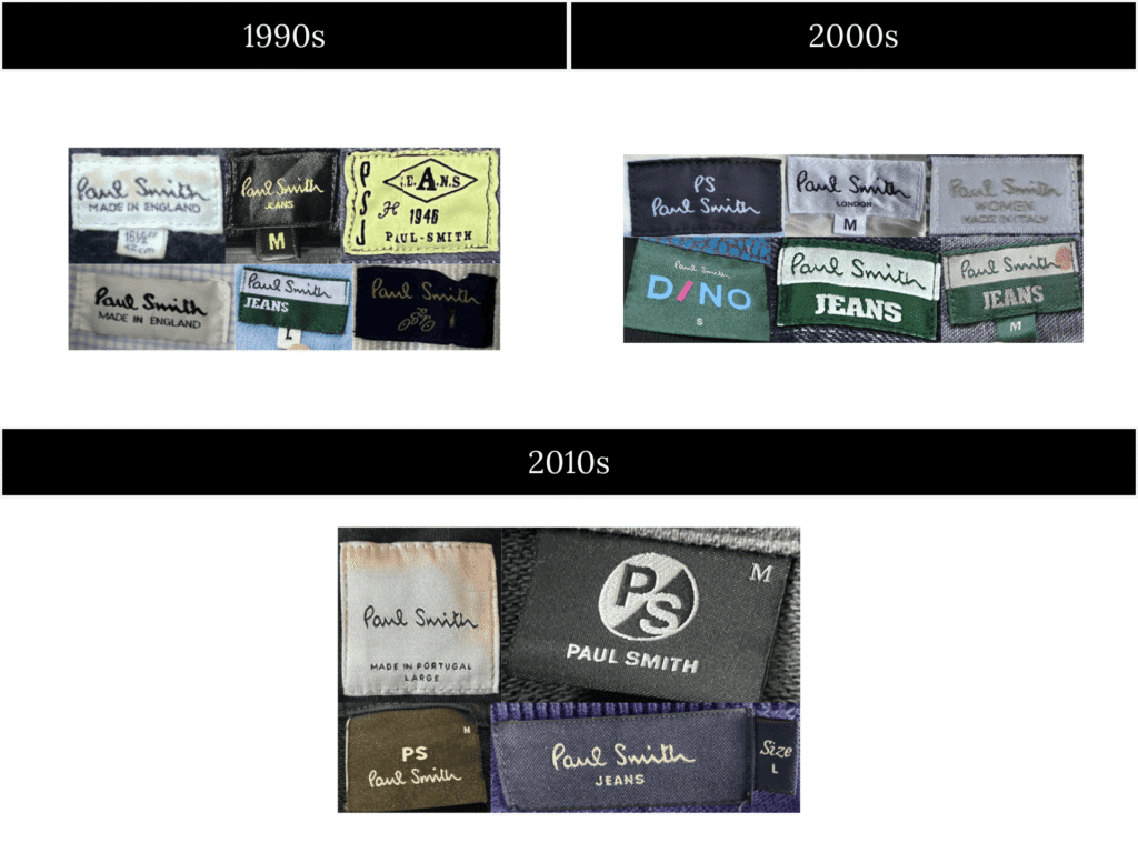 How to tell if Paul Smith is vintage: Logos, Tags & Tips – VCG