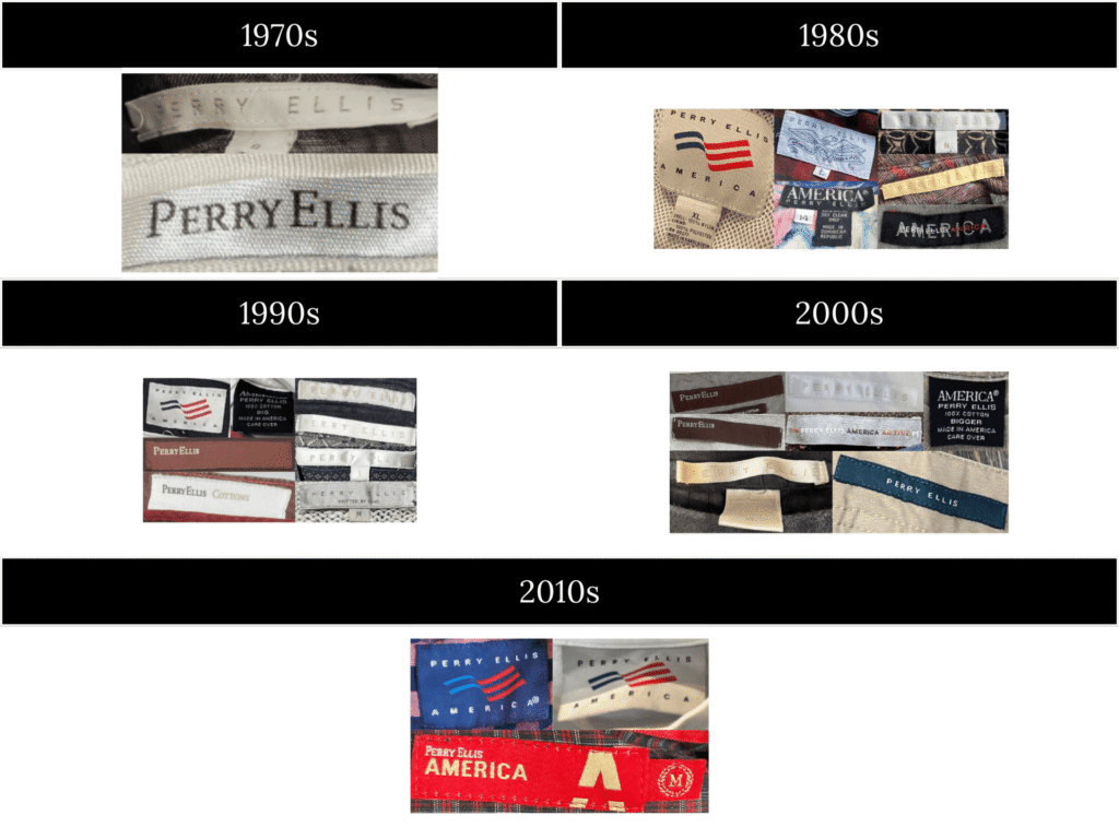How to tell if Perry Ellis is vintage: Logos, Tags & Tips – VCG
