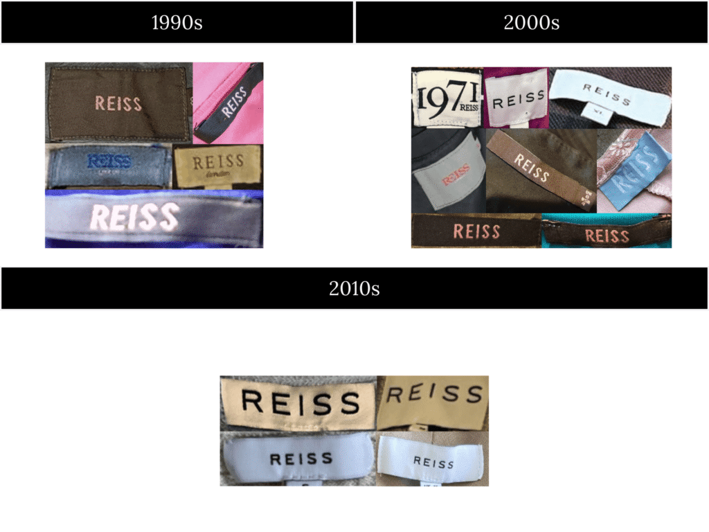 How to tell if Reiss is vintage: Logos, Tags & Tips – VCG