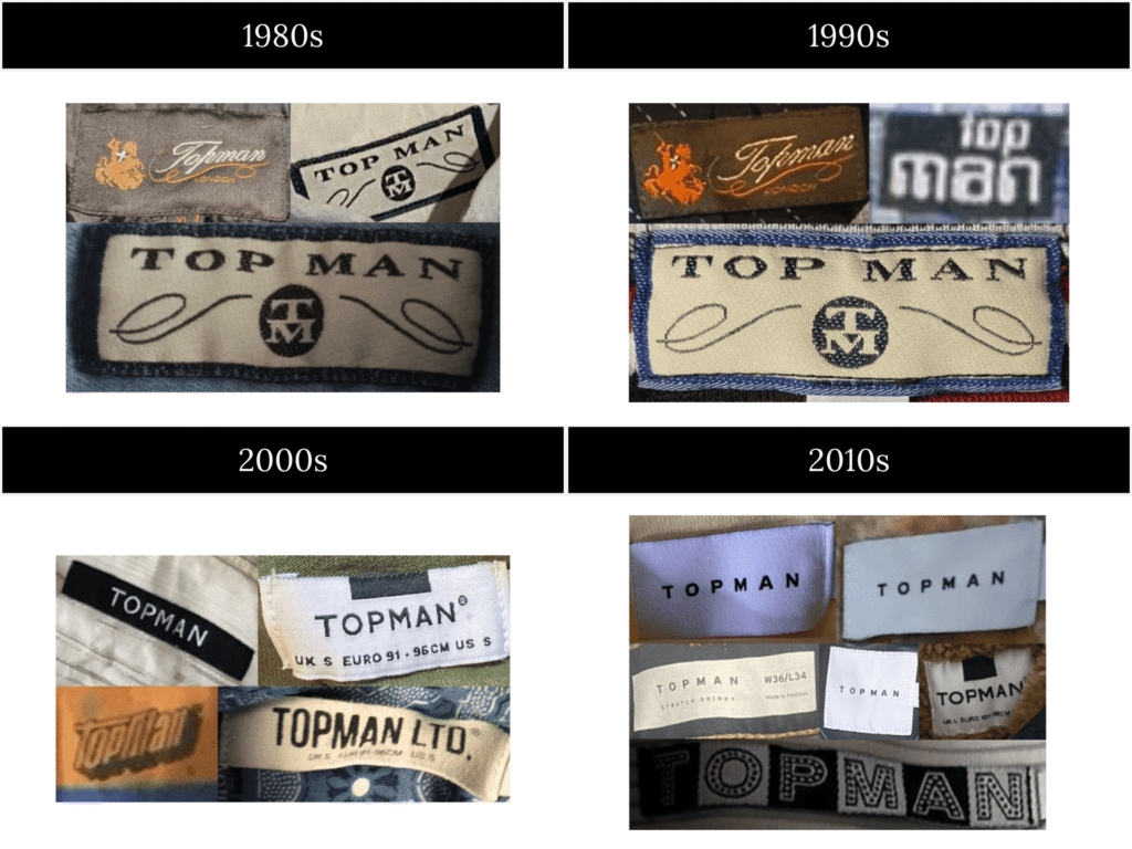 How to tell if Topman is vintage: Logos, Tags & Tips – VCG